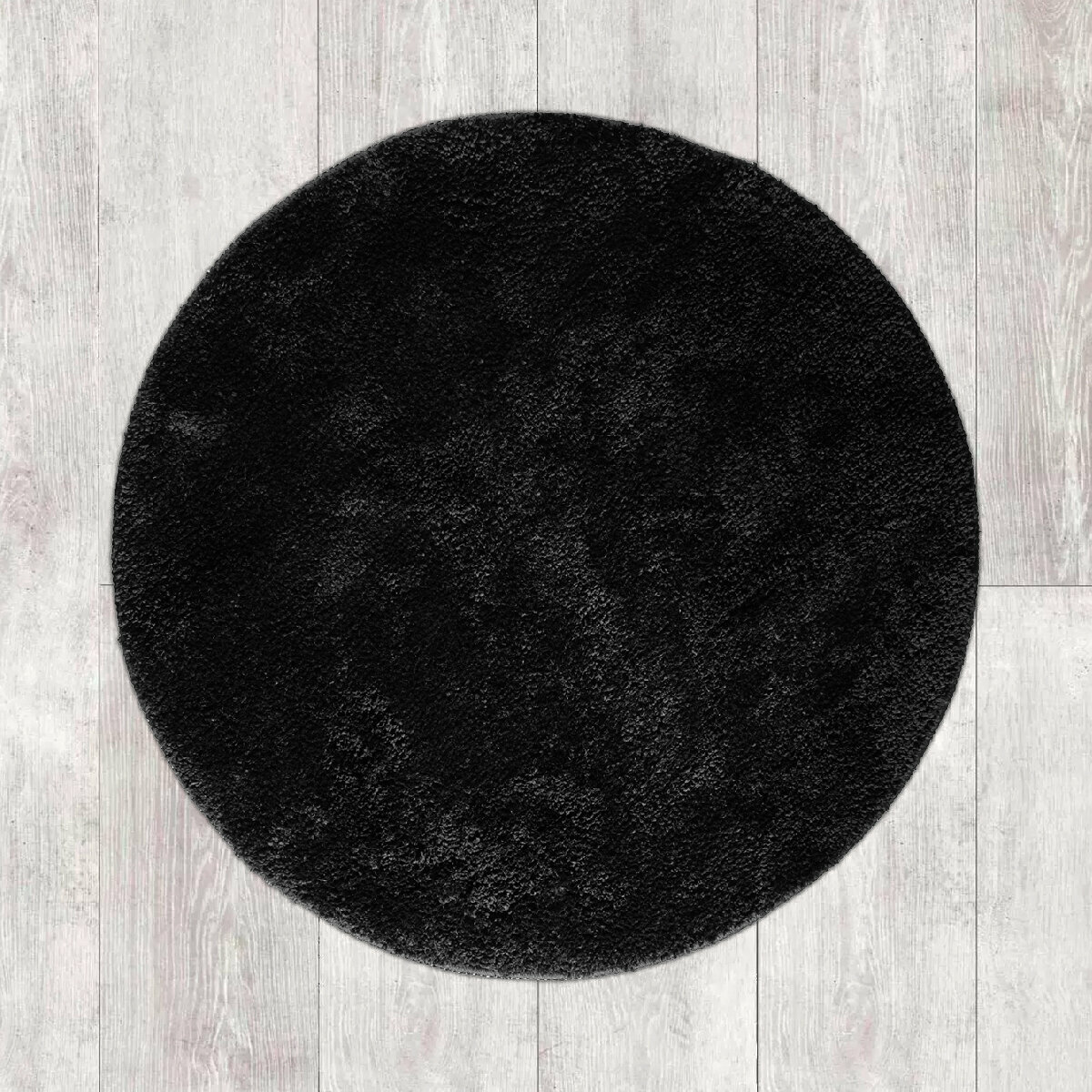 Коврик для ванной комнаты однотонный 70 х 70 см Magma черного цвета