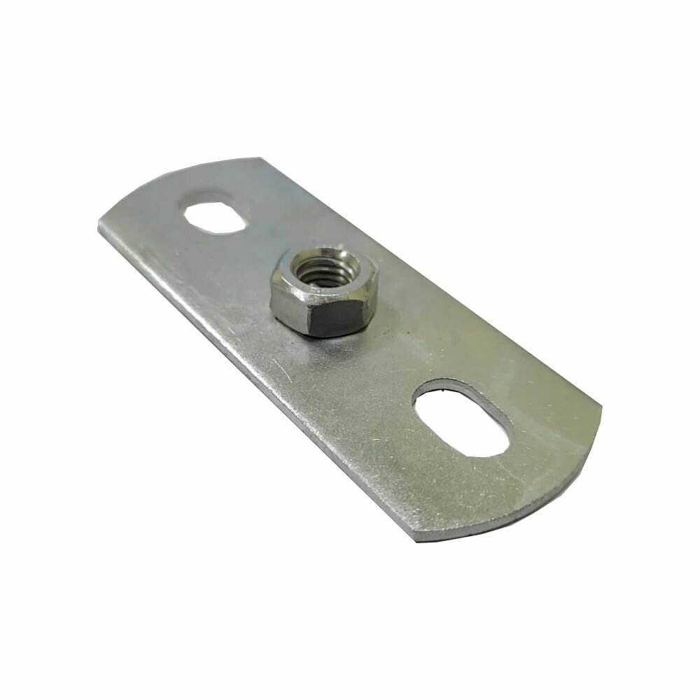 Опорная пластина с гайкой СВК 2,2x30x80, отверстия 8,3x13 мм, гайка М8 Н0000027724