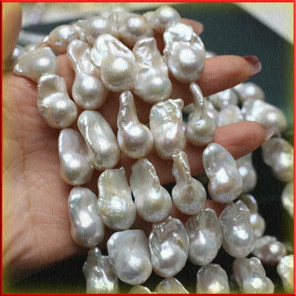 Крупный барочный жемчуг премиум-класса, натуральный, для элитной бижутерии