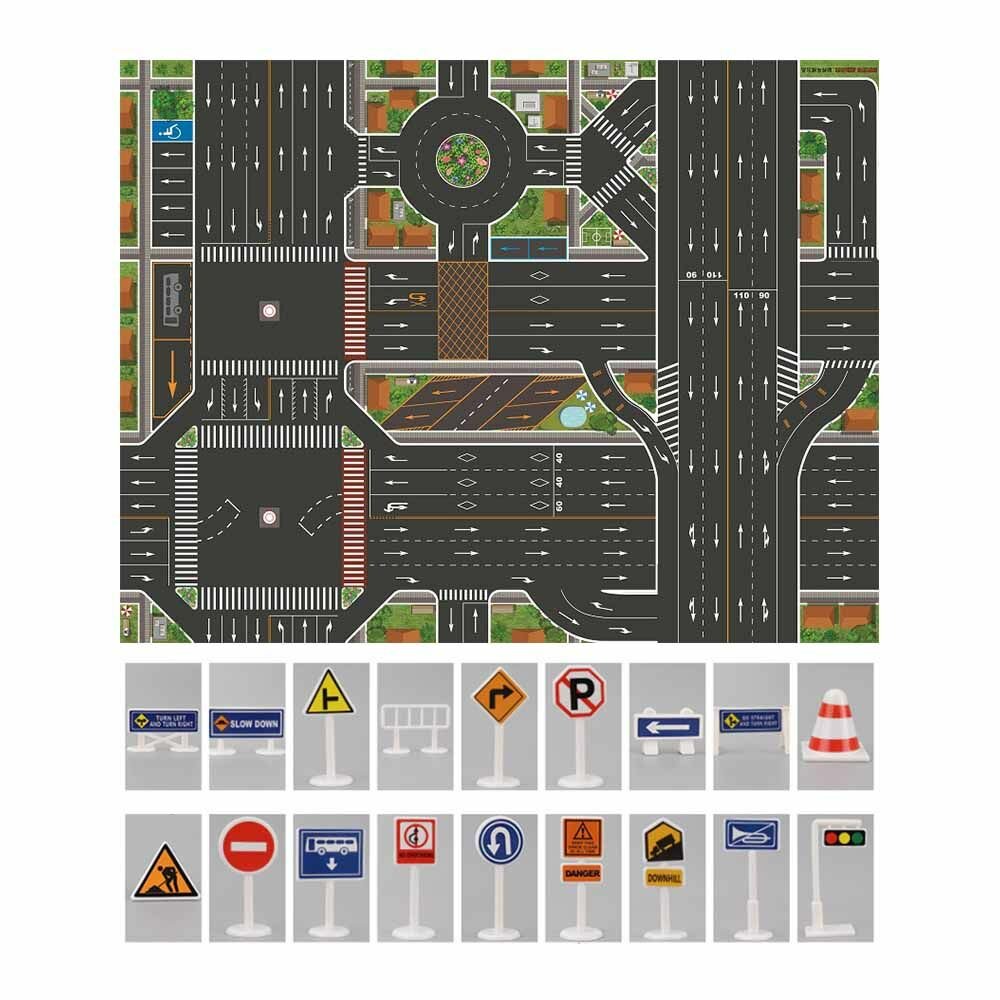 Обучающая игрушка "Карта парковки", дорожная, для детей