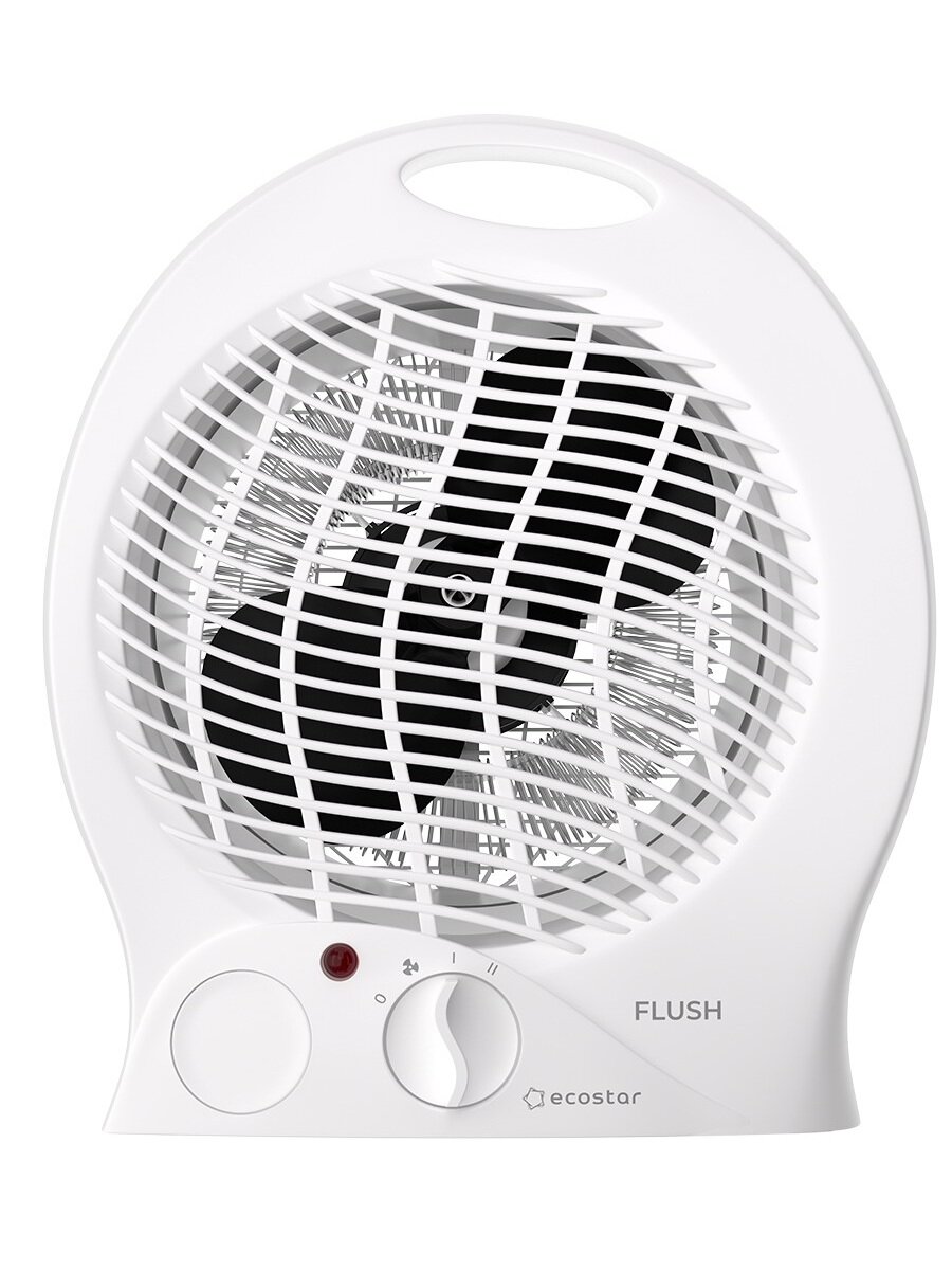 Тепловентилятор EcoStar FLUSH EFH-F2000DS-WT 2000Вт, белый, пластик