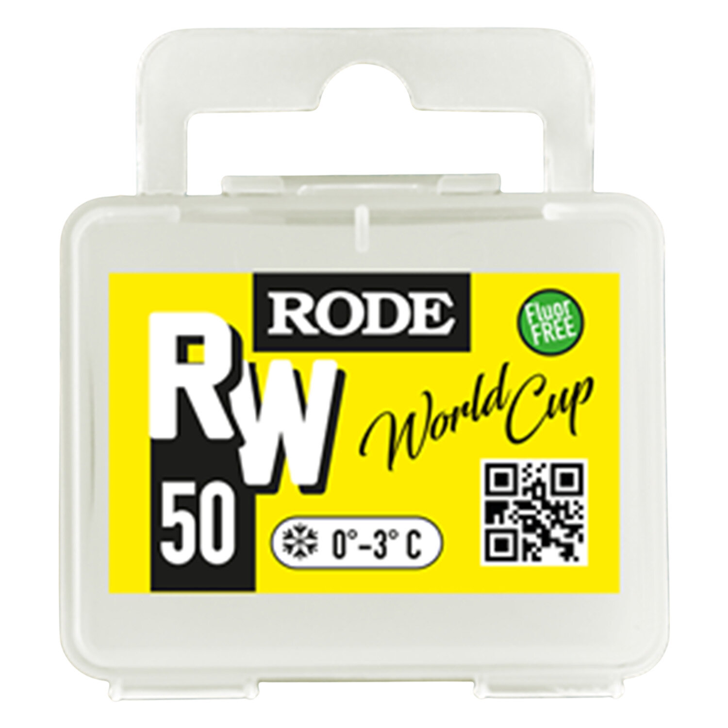 Универсальный парафин скольжения твердый RODE Roto Wool Block 0C°. -3C° Yellow