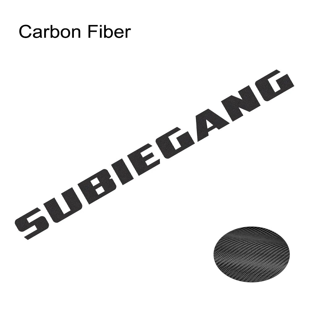 Наклейка SUBIE GANG карбон, 2 шт. для Subaru