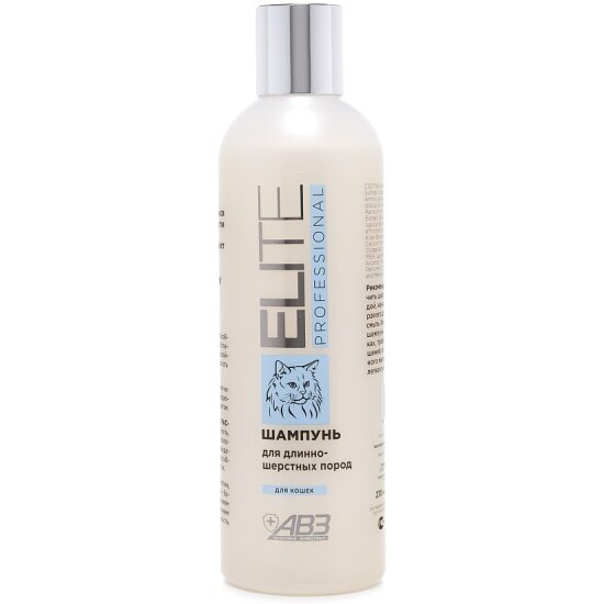 Шампунь Авз (агроветзащита) Elite Professional для длинношерстных пород кошек 270 мл