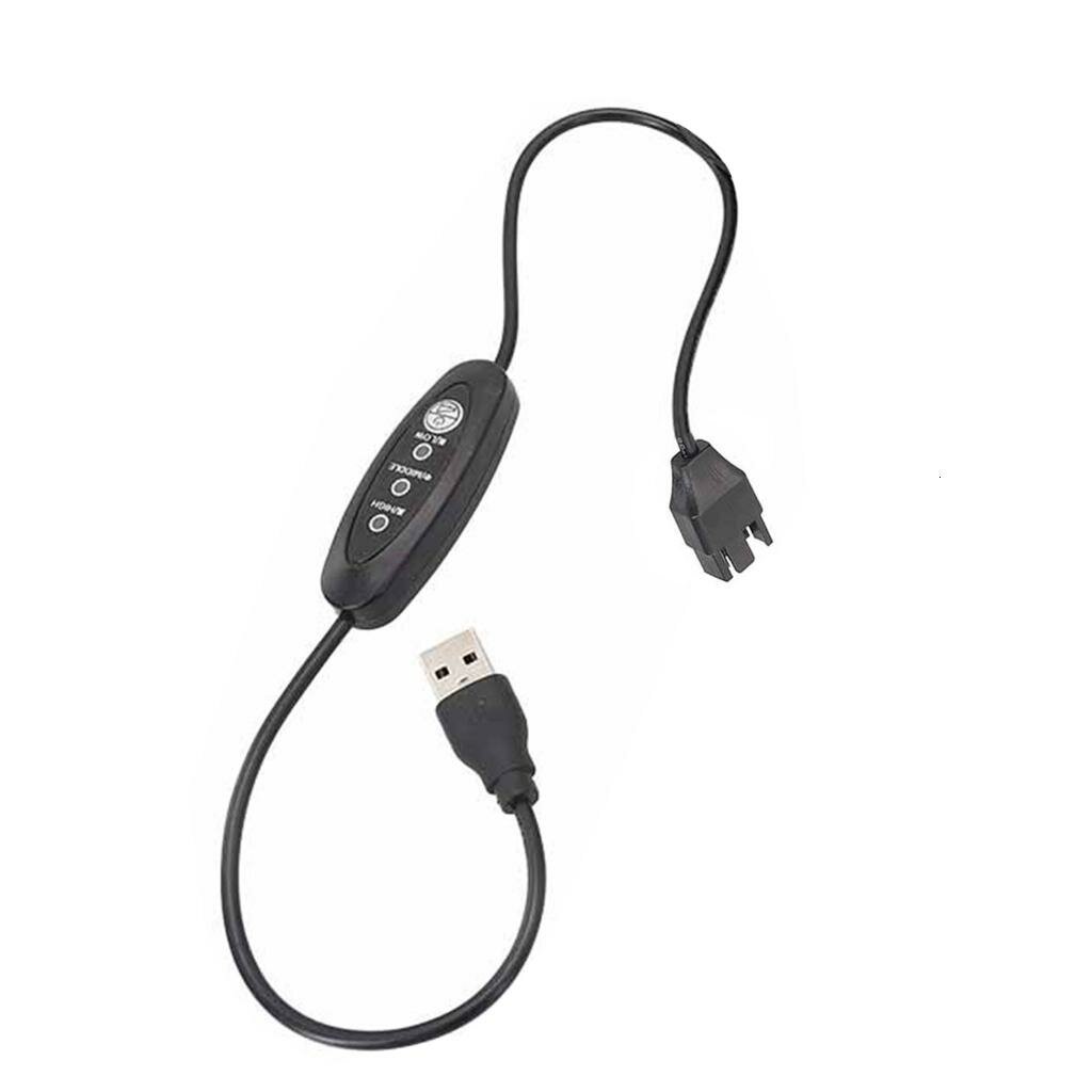 Кабель адаптера вентилятора USB 5V–12V, 98cm