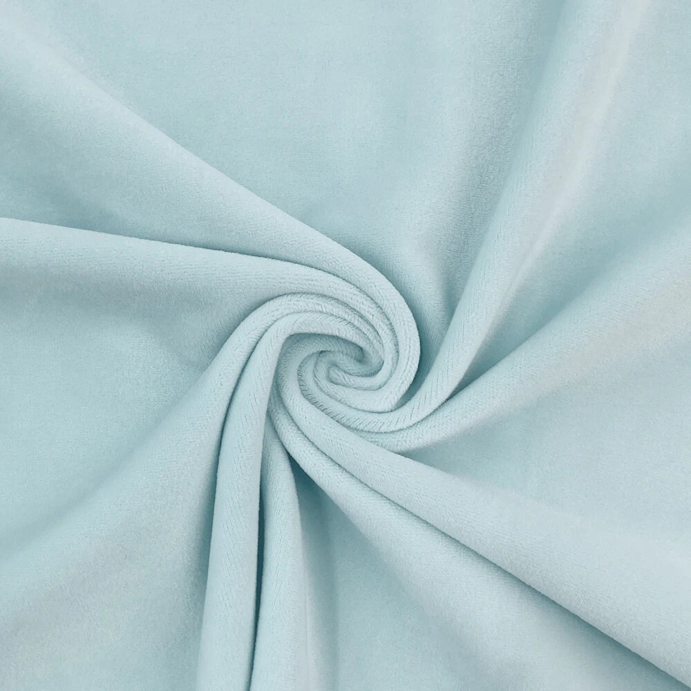 Эластичная плюшевая ткань ZYFMPTEX Моти 1 мм Голубой, 160x50cm half meter, 51