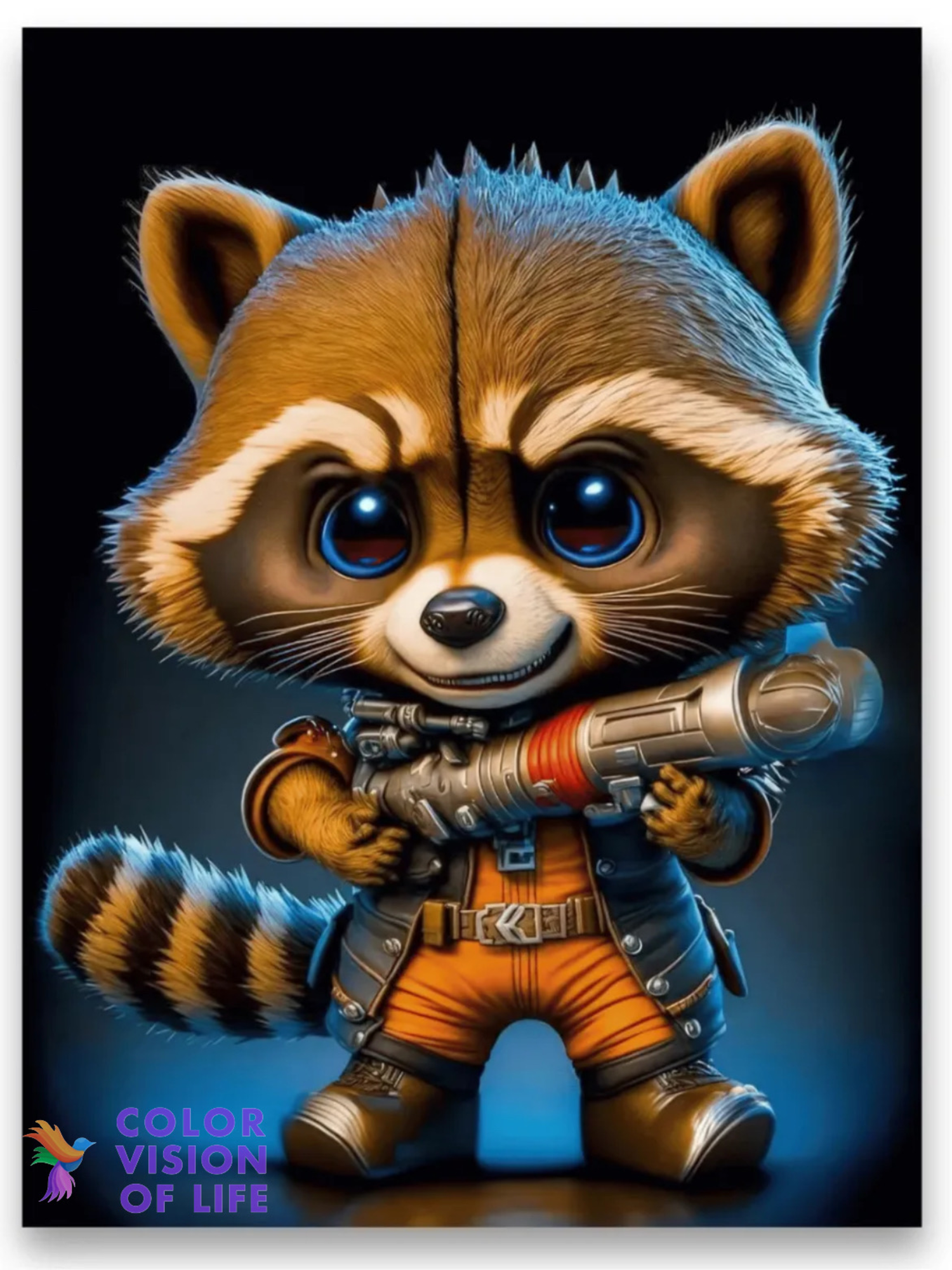 Алмазная мозаика на подрамнике 30x40 "Ракета"