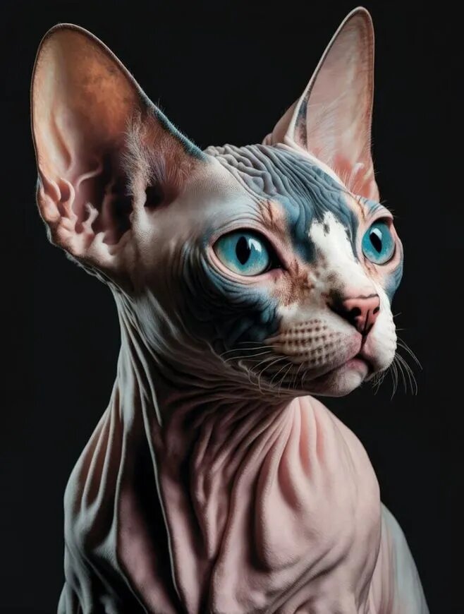 Алмазная Мозаика "Красивый Сфинкс" 40*50 См, Безрамная, Идеальна Для Дома, Украшения, Подарков.