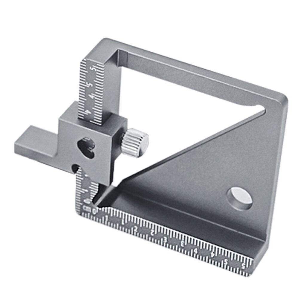 1 комплект из 2 предметов, деревообрабатывающая универсальная линейка для измерения высоты, ширины и диаметра-с ползунком