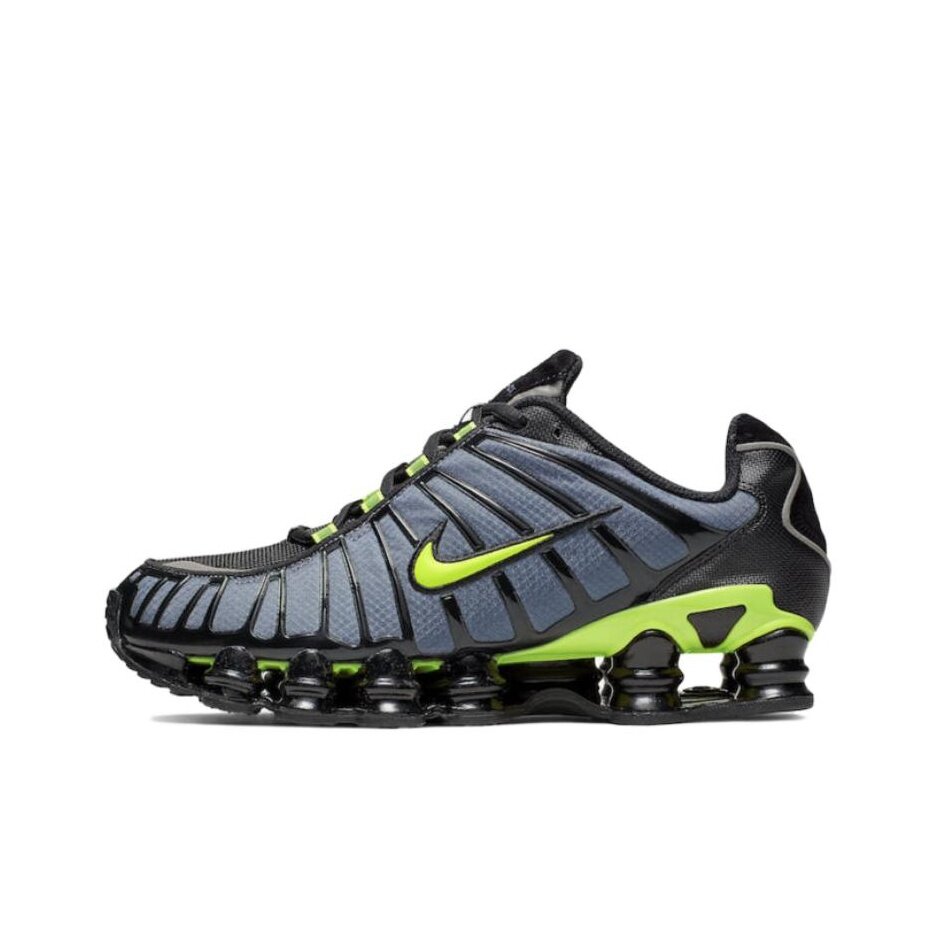 Кроссовки NIKE Shox TL, размер EU 41 стопа (26CM), черно-зеленый — фото 1