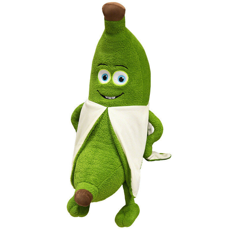 Soft plush banana character toy with pp cotton filling for childrens gift idea 45cm