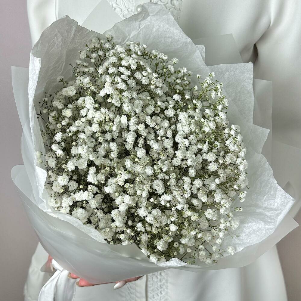 Шикарная гипсофила 7 штук в дизайнерской упаковке от Флора Бель