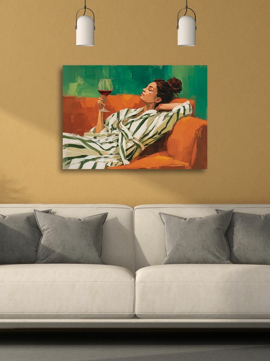 Картина на холсте LOFTime 50Х70 Девушка на диване К-1934-5070