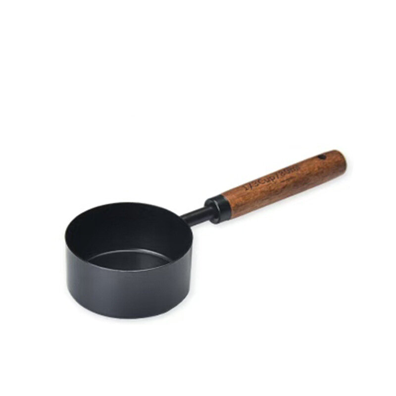 Мерный стакан из нержавеющей стали, мерная ложка с деревянной ручкой, золотая мерная ложка с шкалой, черная кофейная ложка, многофункциональная мерная ложка для выпечки