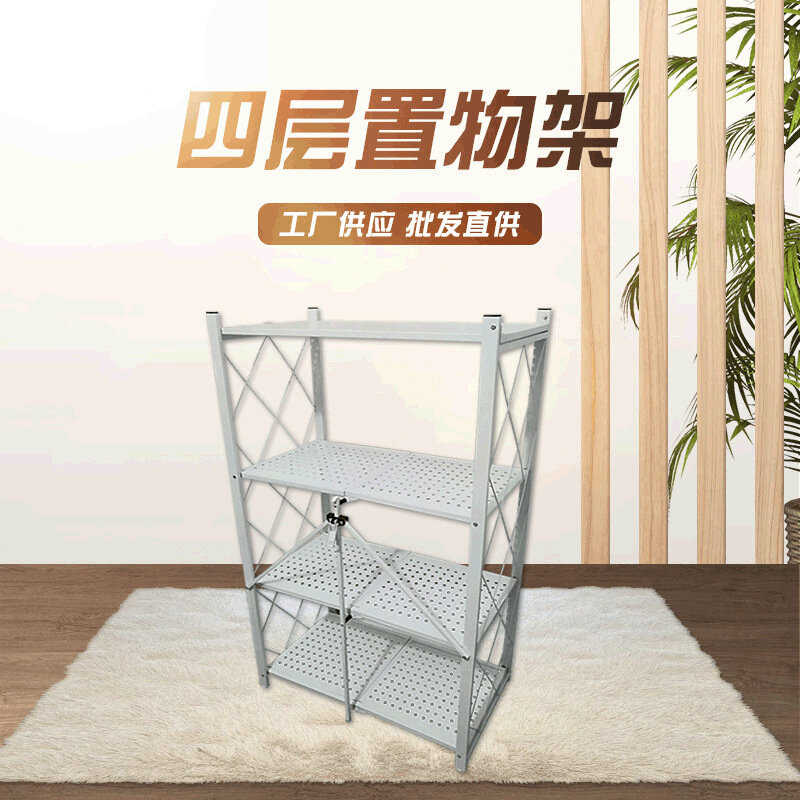 Складная стойка для хранения, пять ярусов, черная стальная труба, сварная сборка для разнообразных предметов, книг, кухонных принадлежностей