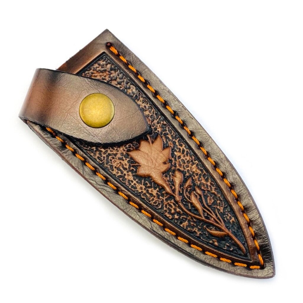 Кожаные Ножны для Ремня с Карманом Для Прямого Резака для Кемпинга, Барбекю, Охоты