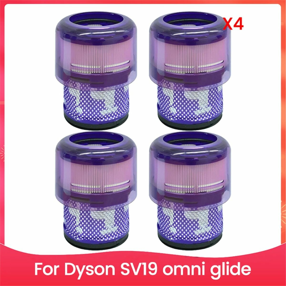4 Шт. Сменный Элемент Фильтра Пылесоса Для Dyson SV19 Omni Glide