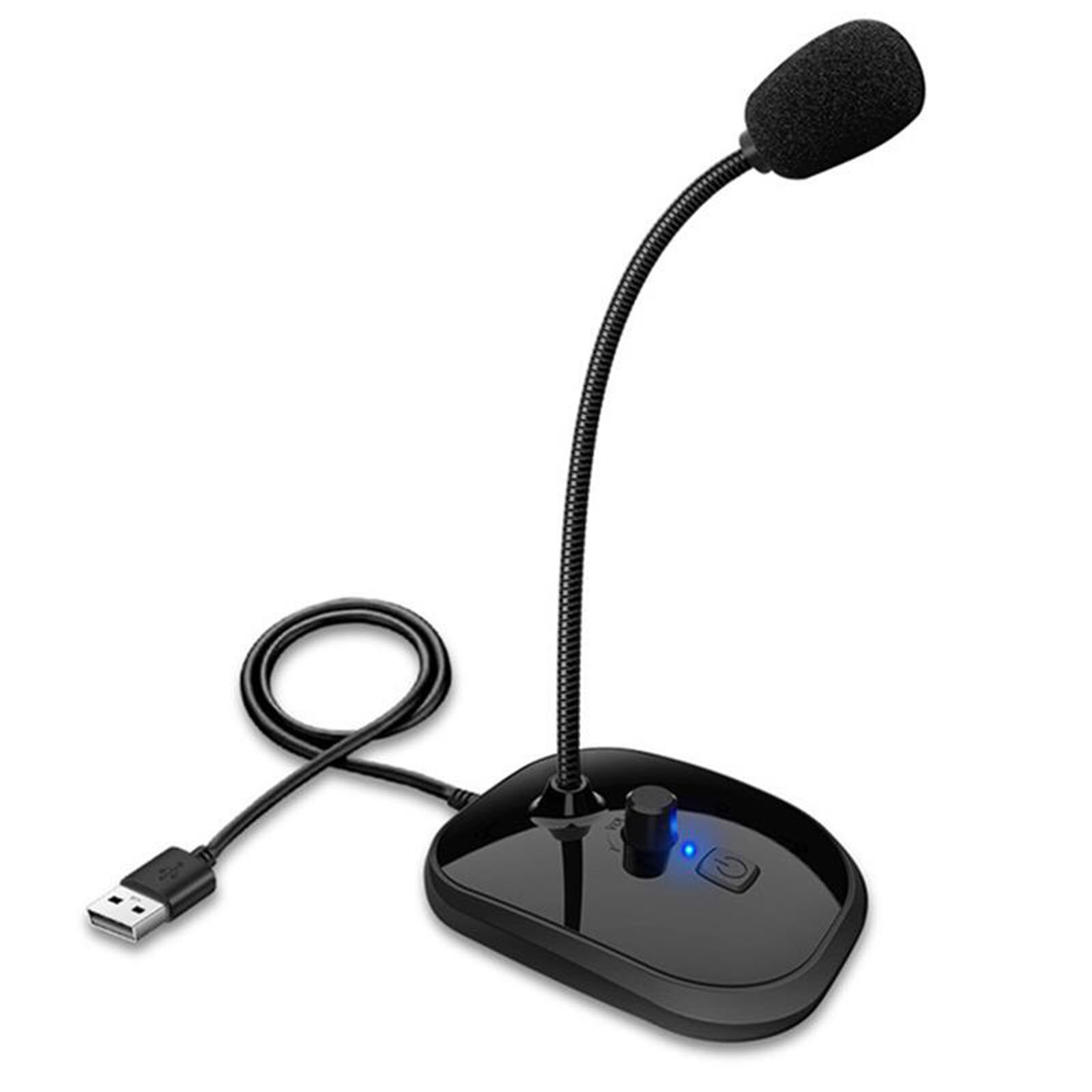 Микрофон USB SK-30 черного цвета для ноутбука компьютера ПК с кнопкой отключения звука регулировкой громкости Plug&Play конденсаторный с 360° гусеничным дизайном для записи гейминга, модель SK-30, материал пластик, чувствительность -33дБ±2дБ, частотный