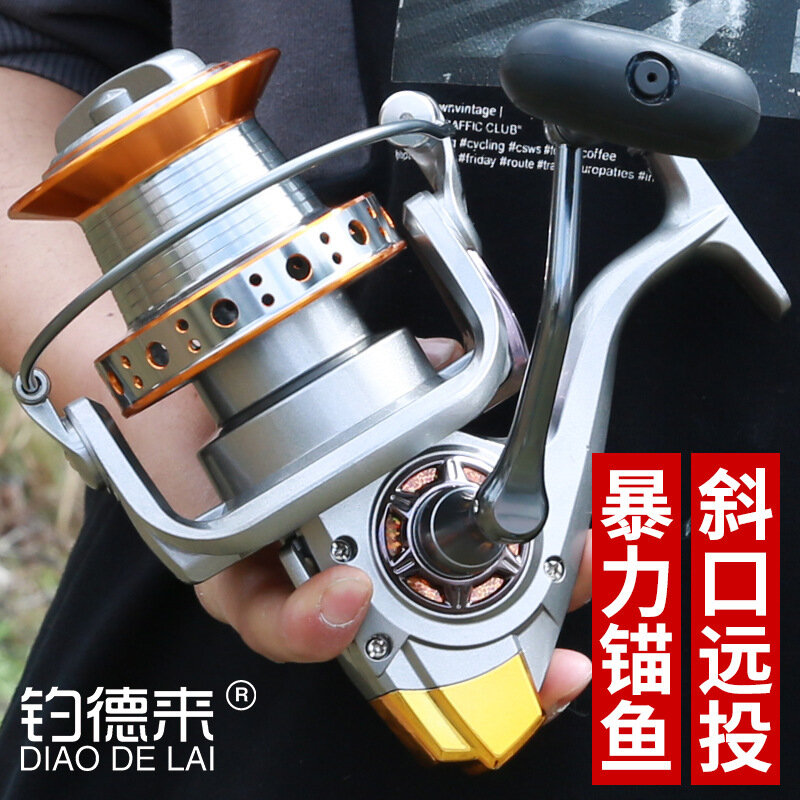 Рыболовная катушка DiaodeLai DC с цельнометаллической шпулей, спиннинговая катушка, катушка для морской рыбалки, рыболовная катушка, удочка, рыболовное снаряжение.