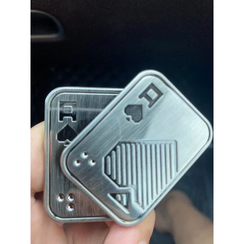 Горячая продажа SG, металлическая карта с передней стороной, карта с защелкой, монета, магнитная игрушка для снятия стресса, фиджет-спиннер из циркония, оптовая продажа