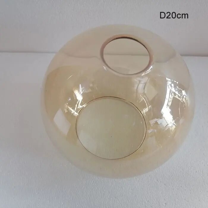 Стеклянный абажур для светильника amber D20cm