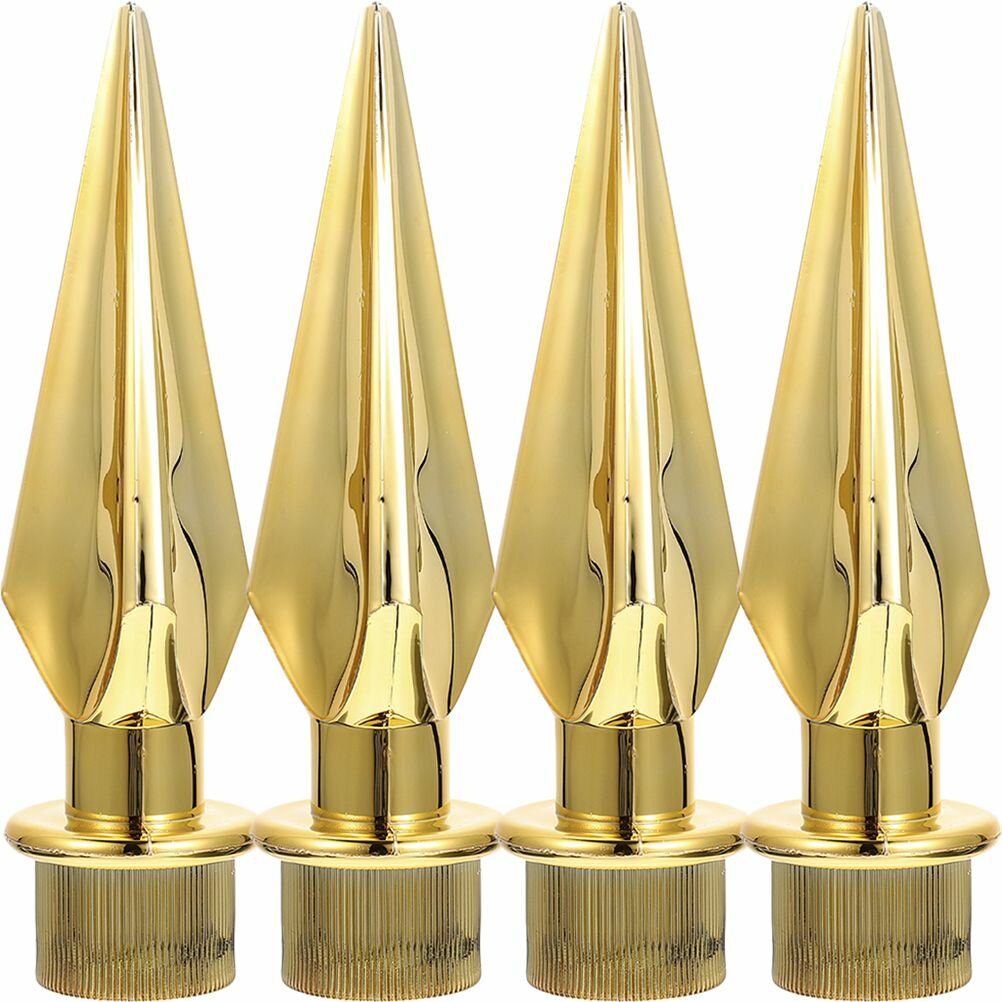 Флагштоковые декоративные пластиковые навершия золотого цвета для флагов в помещении и на улице, 4 шт