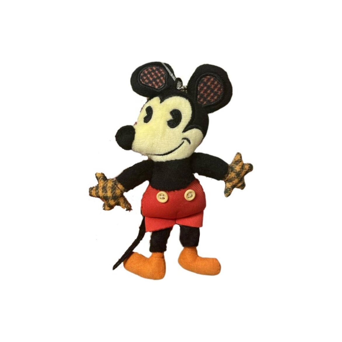 DISNEY MICKEY MOUSE Винтаж Деним Куклы Плюшевый Украшение Маленький Высокий