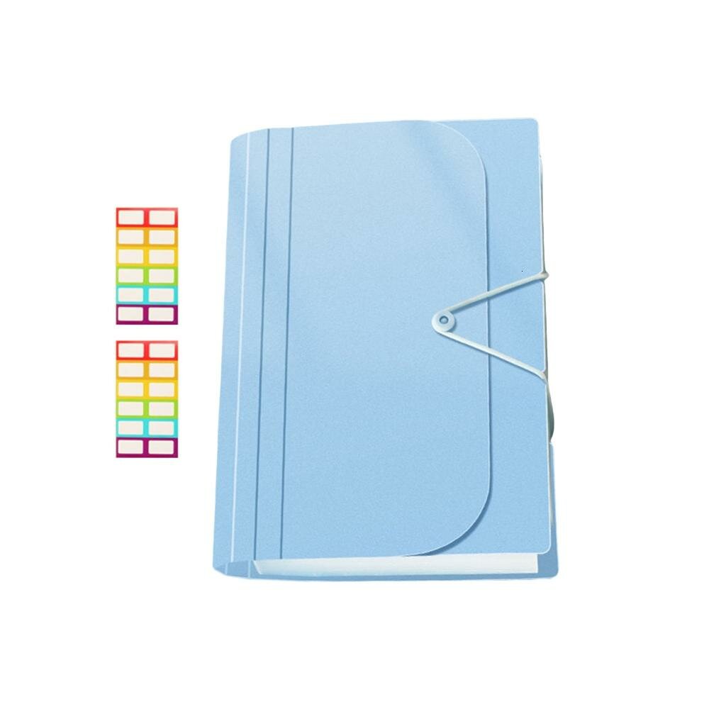 Органайзер для чеков и купонов, 13 отделений, расширяемый, Синий