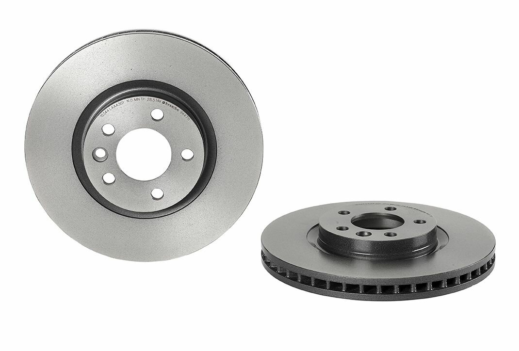Диск тормозной вентилируемый передний BREMBO (09.9447.11) Prime UV Coated