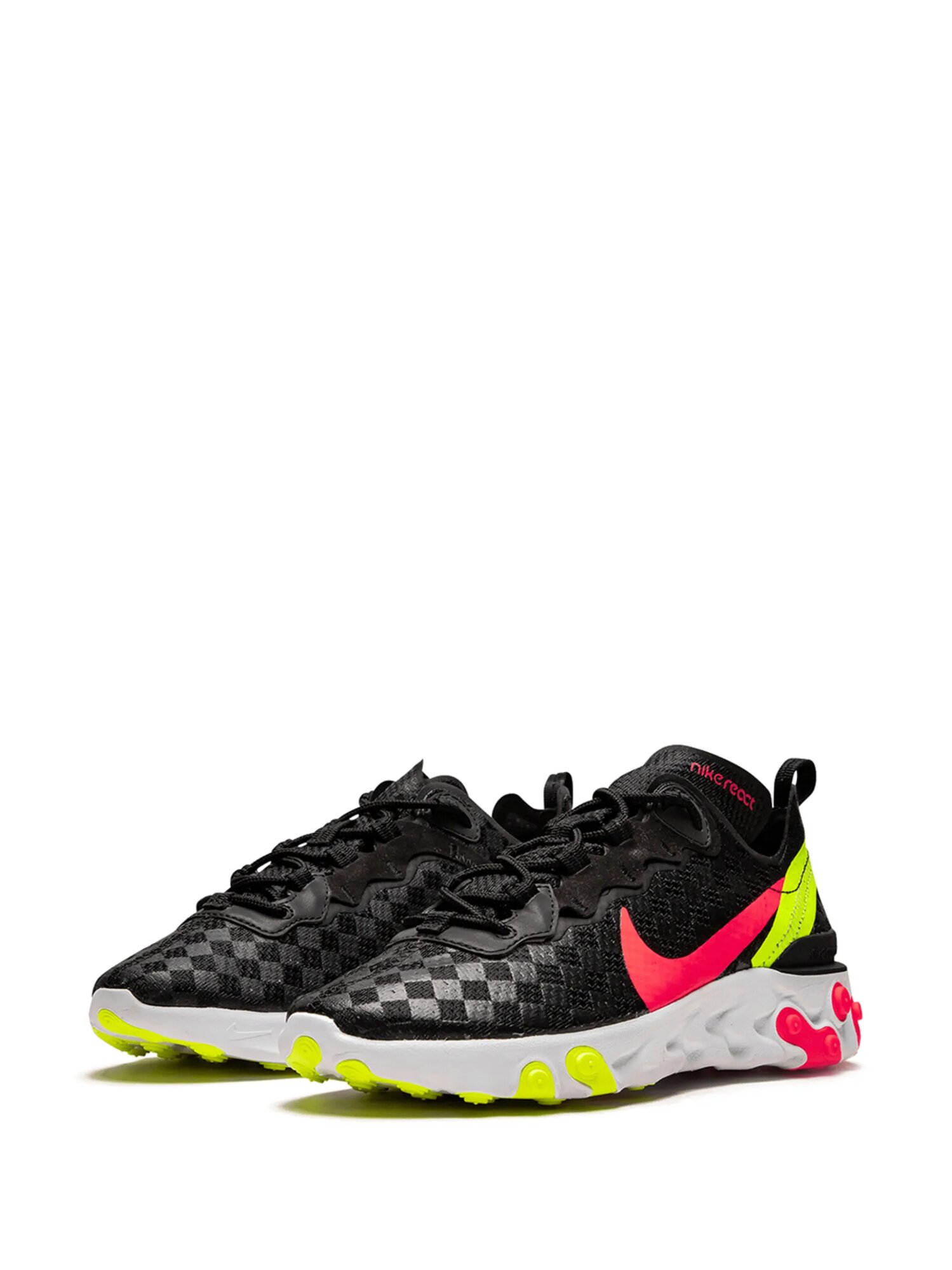 Кроссовки NIKE React Element 55, размер 11 US, чёрный — фото 1