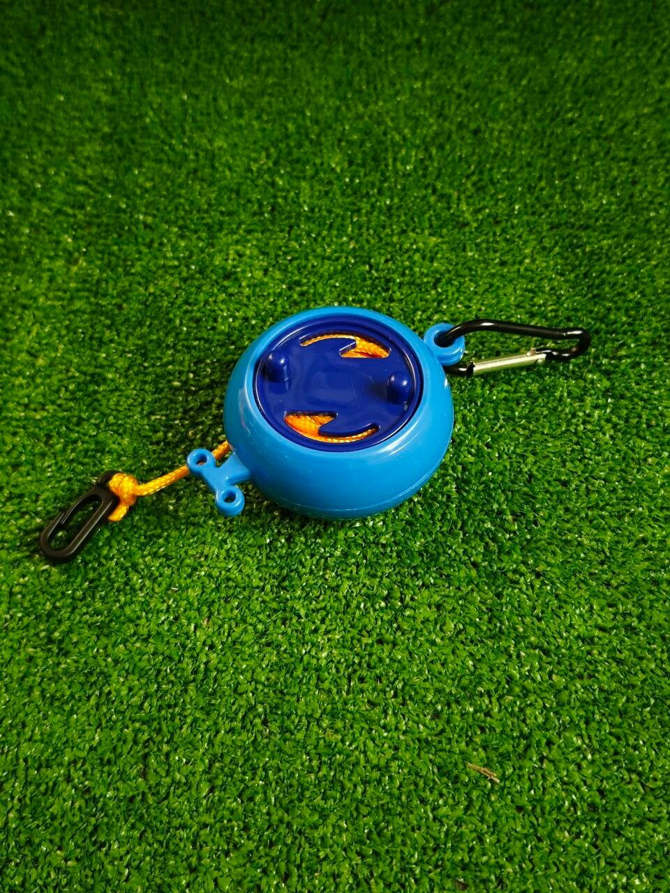 Капроновый шнур для походов с устройством самосматывания blue