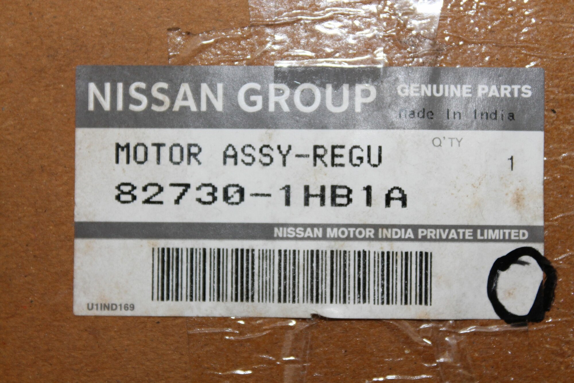 Стеклоподъемник электрический NISSAN 827301HB1A