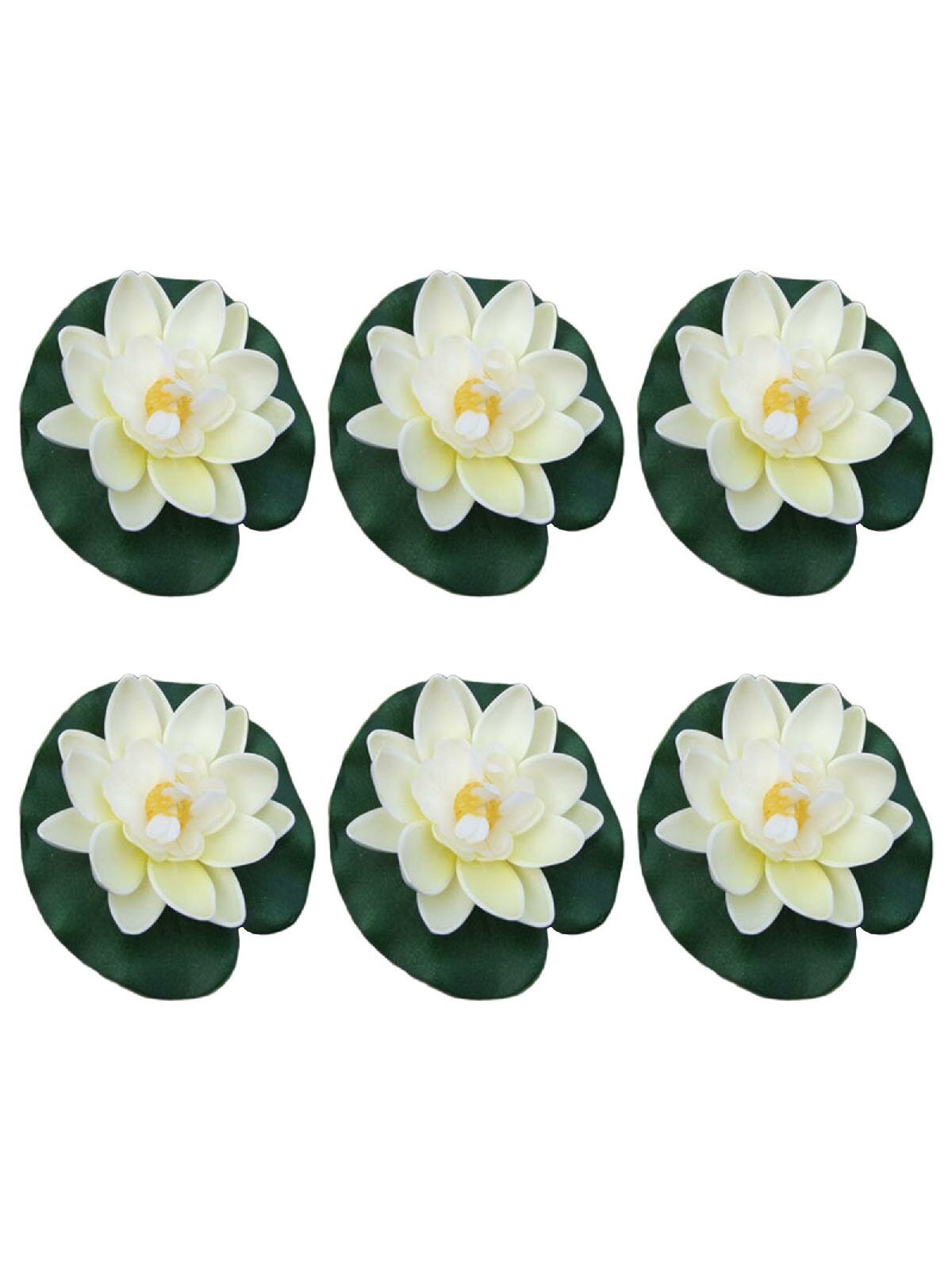 Искусственный цветок с листовой подушечкой для пруда, фонтанов, декора сада