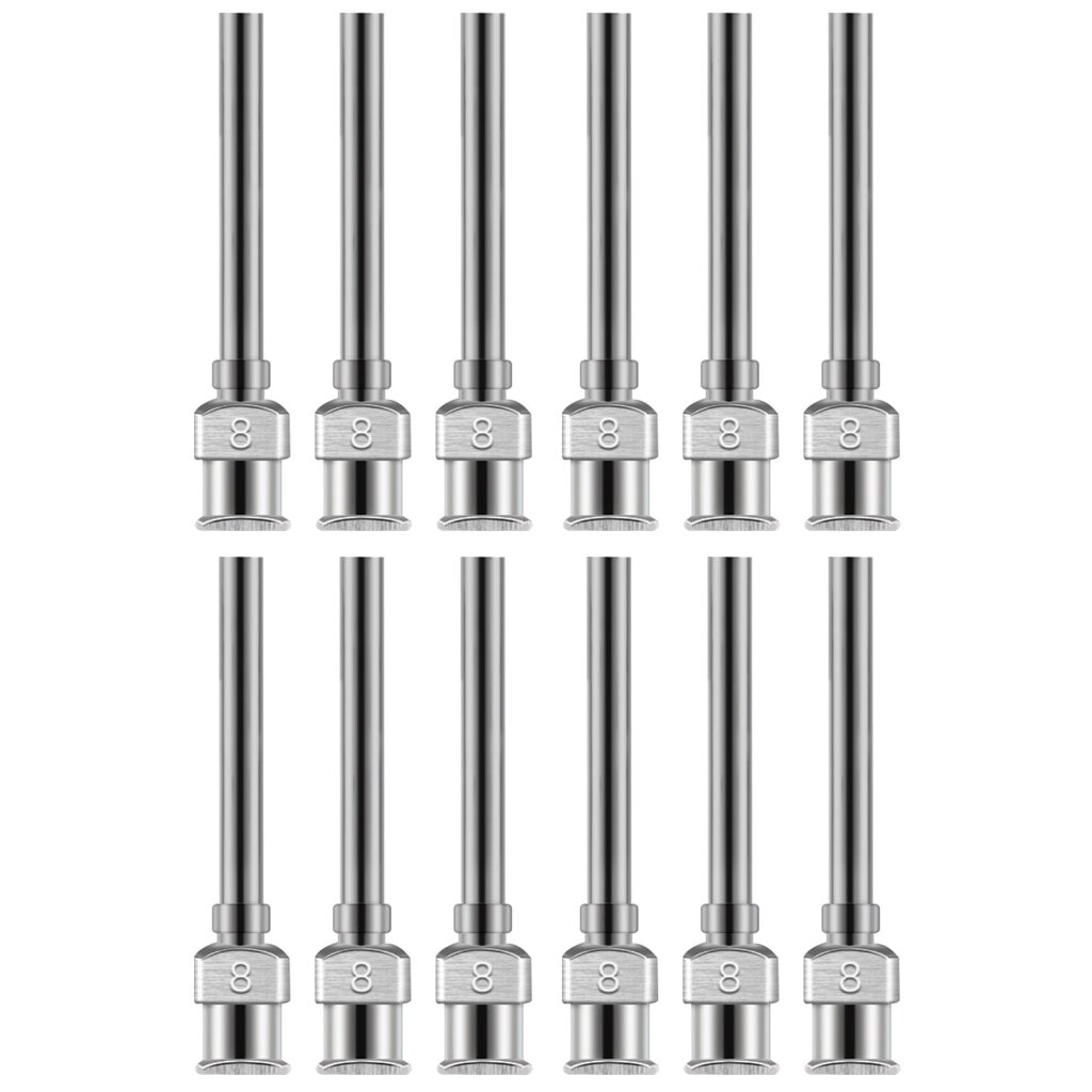 12шт 38 мм Дозирующая Игла из нержавеющей Стали для Точного Нанесения Клеев в электронных Изделиях и моделях