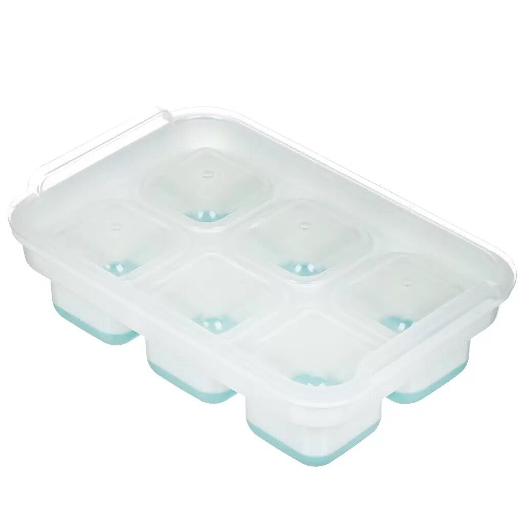 Форма для льда 20х13.5х5.4 см, пластик, силикон, с крышкой, Y4-7800