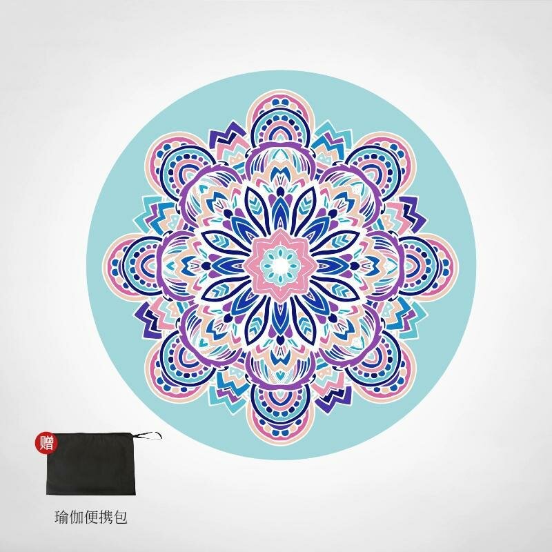 Скакалка Nagudi для йоги, медитации, фитнеса, резиновая, нескользящая, бесшумная, утолщенная, расширенная, круглая, коврик для медитации и йоги