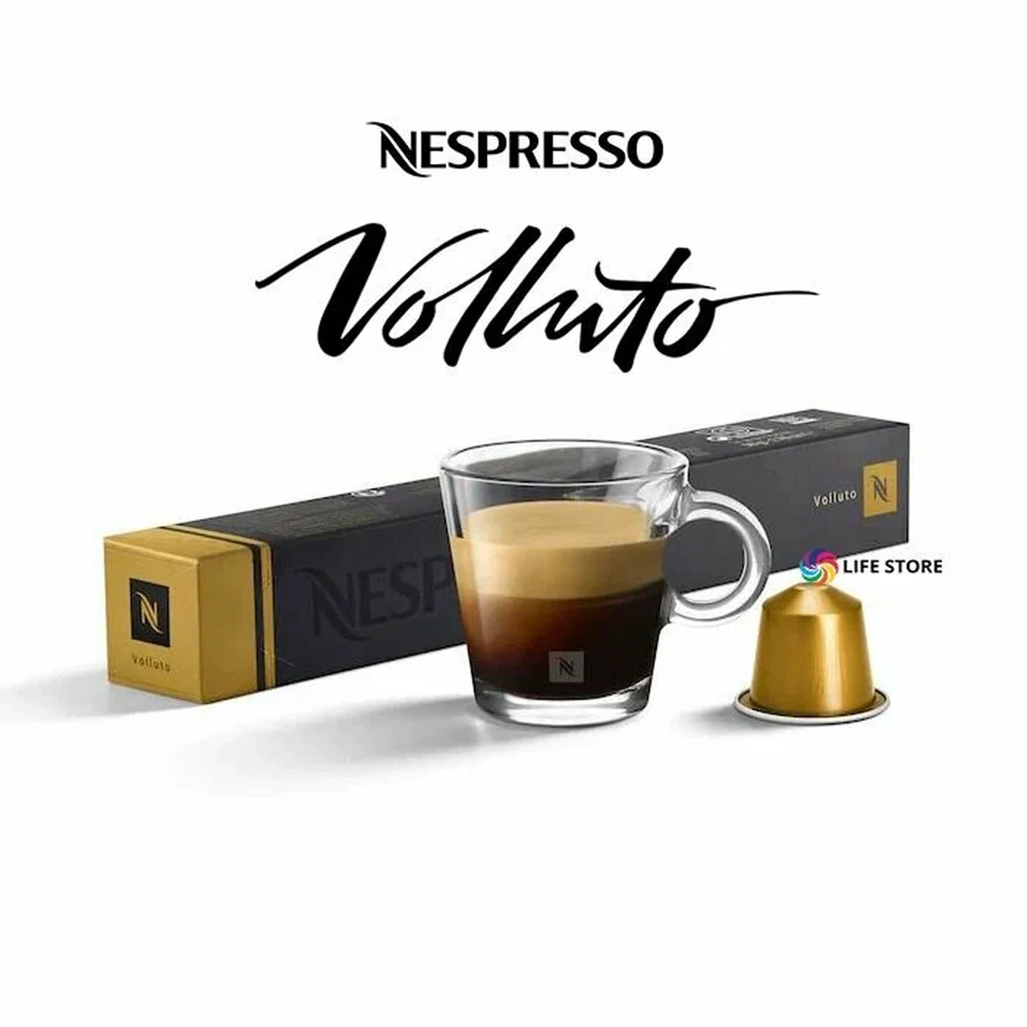 Кофе в капсулах Nespresso VOLLUTO, интенсивность 4, 10 шт. 1упаковка
