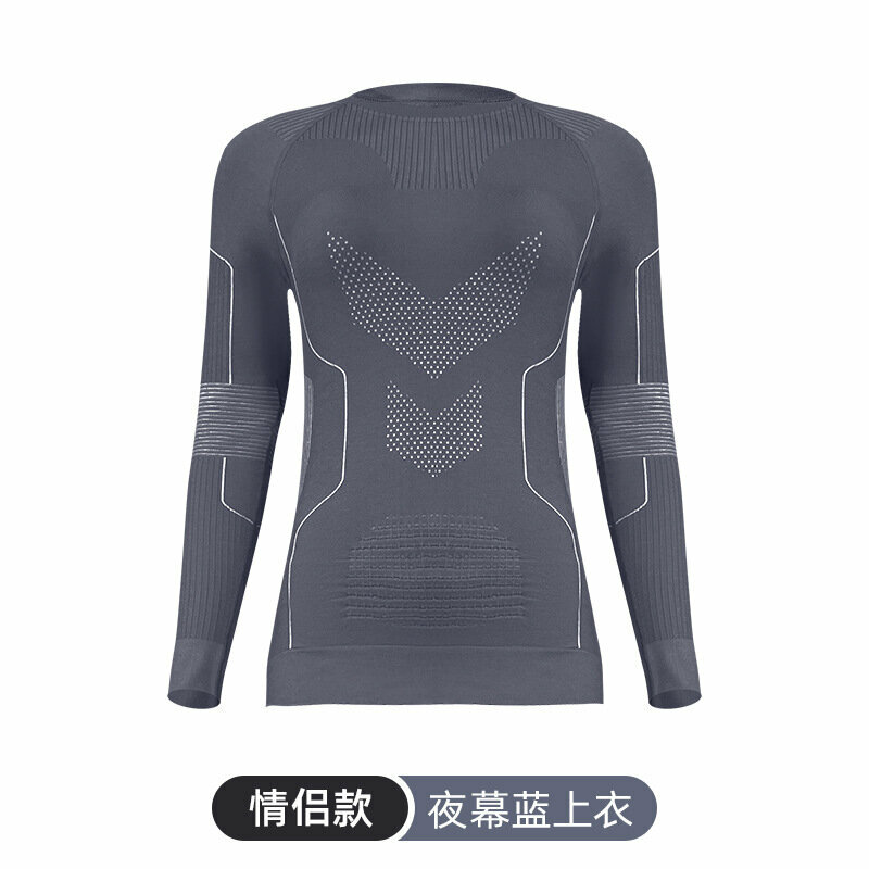 ⭐Новый спортивный комплект для мужчин и женщин, быстросохнущее теплое компрессионное белье для бега, лыж, скалолазания, влагоотводящий комплект для осени и зимы⭐