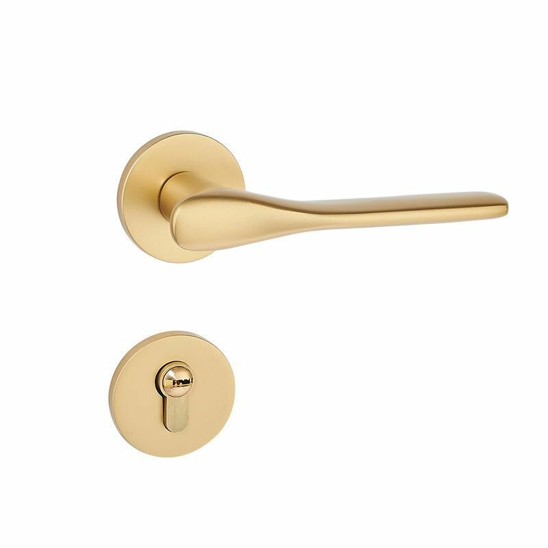 Золотой дверной замок для внутренней спальни, набор дверных замков в американском стиле, магнитный бесшумный дверной замок, ручка для деревянной двери