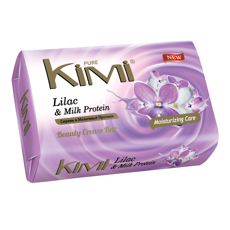 Мыло туалетное твердое Pure Kimi Сирень и молочный протеин, 175г