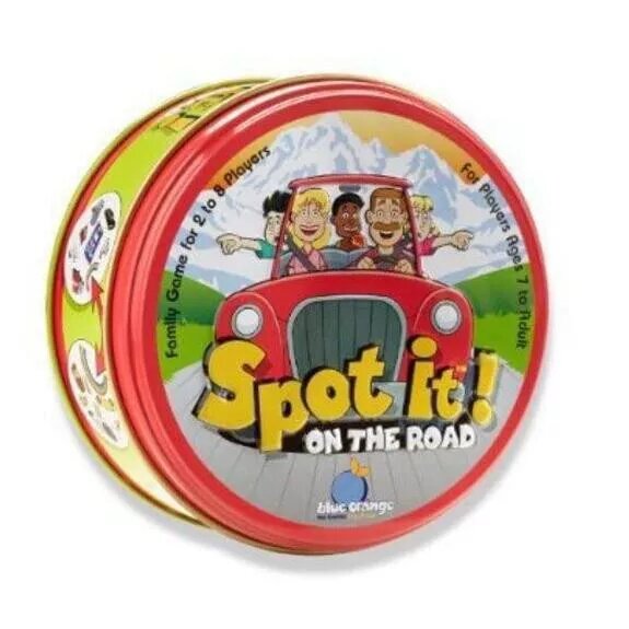 Игра Spot It! на английском языке в металлической коробке - Тема в пути семейное веселье интерактивная игра для детей