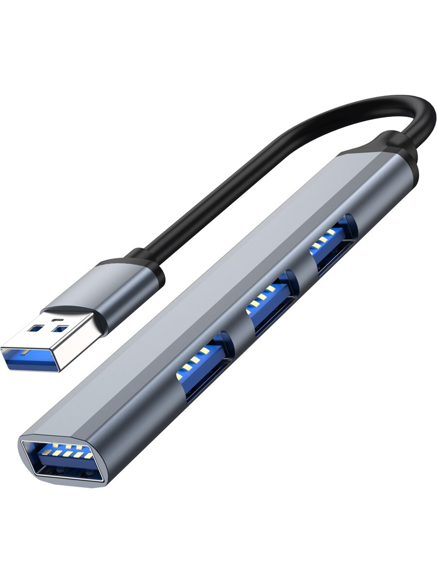 OTG Type C к USB 4 порта USB 3.0 Концентратор Высокоскоростной адаптер-разветвитель Type c для ПК Аксессуары для ноутбуков Многопортовый концентратор