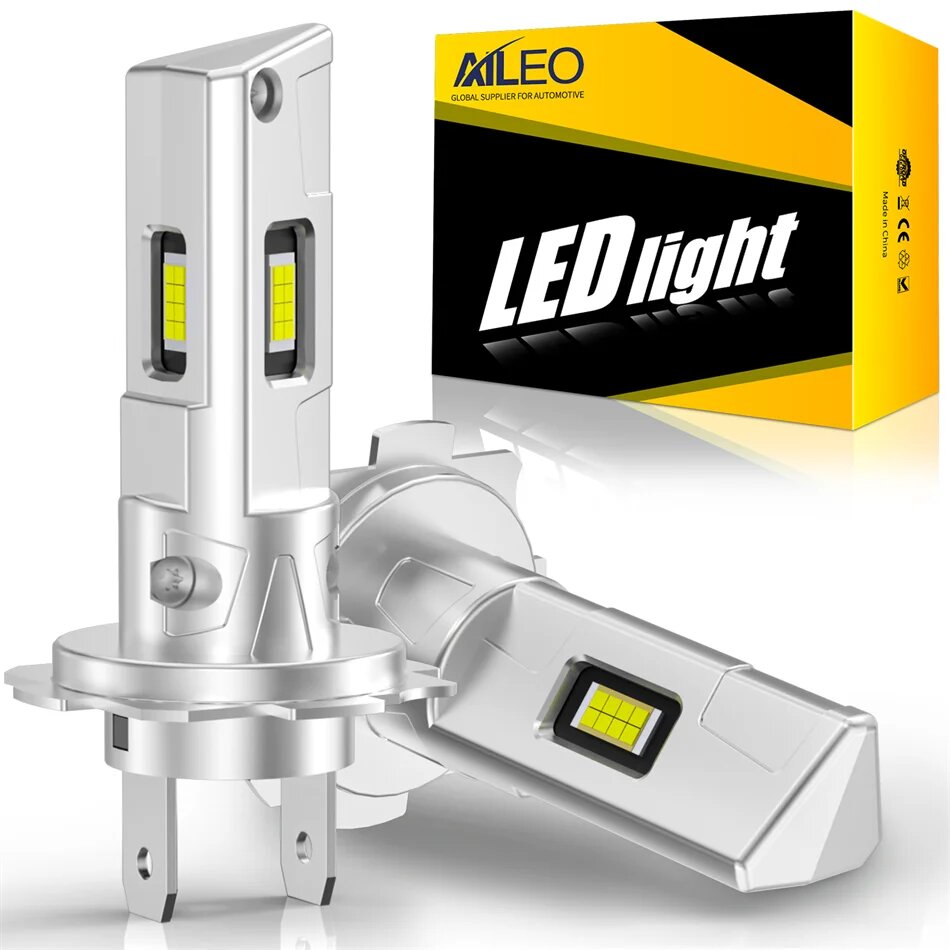 AILEO 2 Шт. 240 Вт 40000 Лм H7 LED Лампы Для Фар 6500K 3-в-1 С Чипом CSP 5570, Беспроводные, Plug&Play, Универсальные