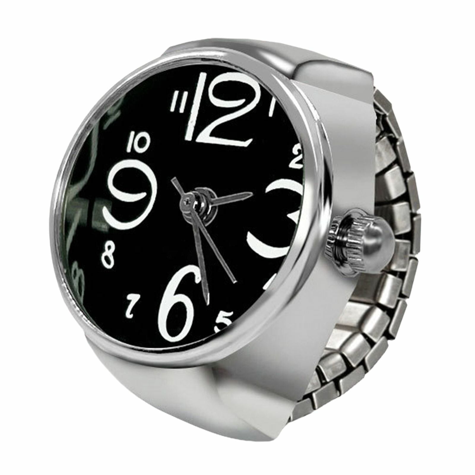 Уникальные кольца-часы с часами модный аксессуар