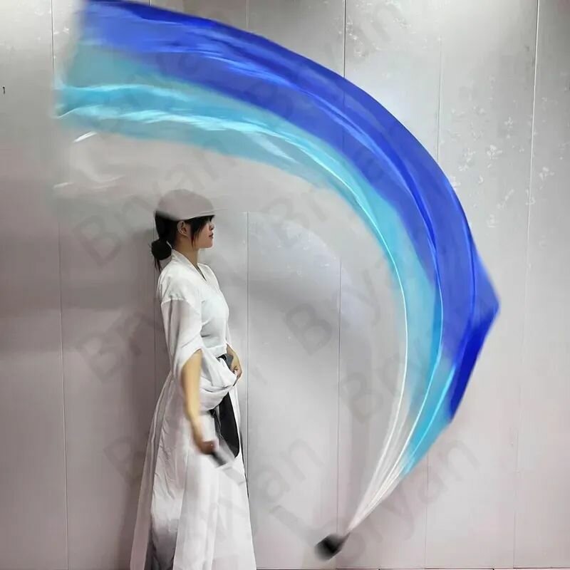 Шелковая вуаль пои для танца живота, 1 шт.