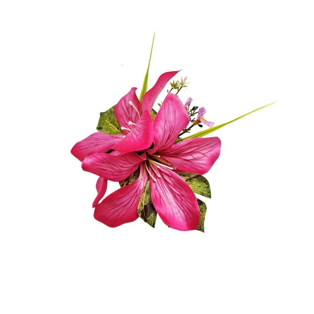 Элегантный аксессуар для волос в виде искусственных лилий, заколка в виде цветка для свадеб, вечеринок