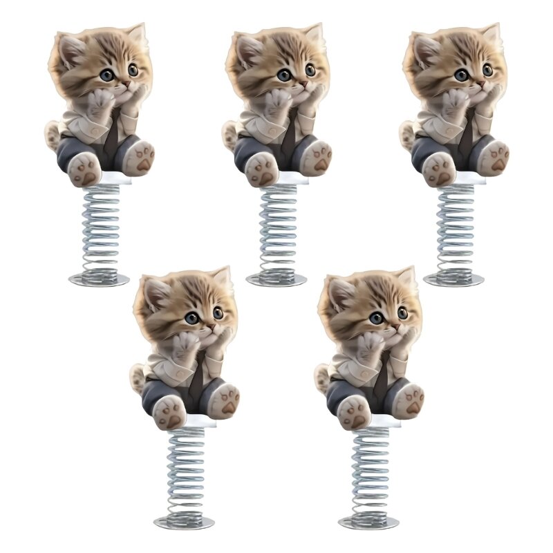 1 набор из 5, прикройте лицо, кошачья пружина, встряхните музыку, украшения для украшения дома