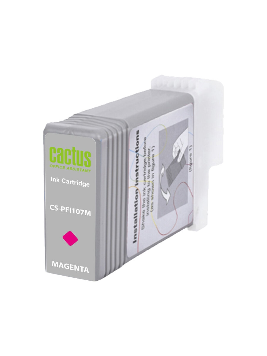 Картридж для струйного принтера CACTUS PFI107M, пурпурный (CS-PFI107M)