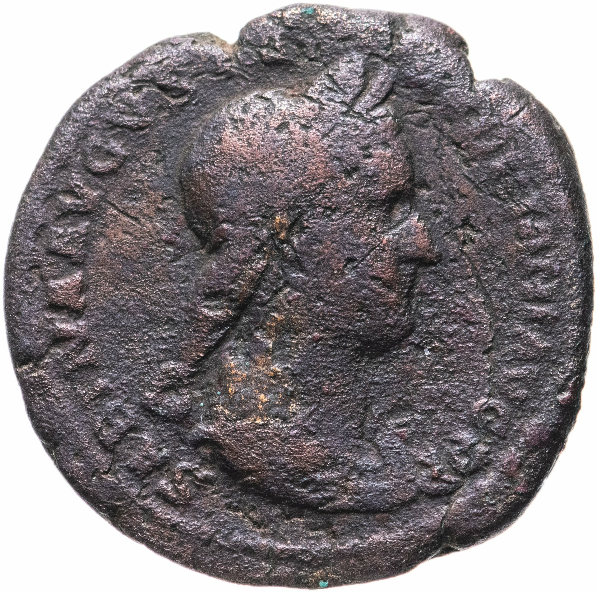 Римская империя, Сабина, супруга Адриана, 137-138 годы, Асс , Бронза, в сохранности F