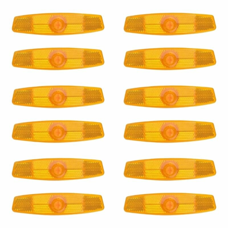 12 шт, велосипедные диски, спицы, отражатели, рефлекторы, светоотражатели, светоотражатели-желтый